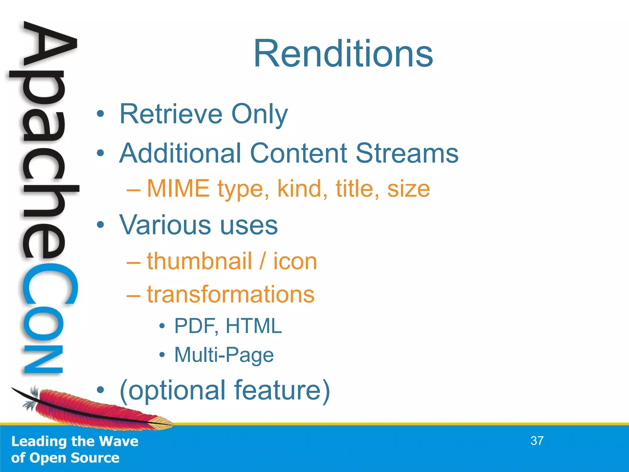 CMIS and Apache Chemistry (ApacheCon 2010) | PPT