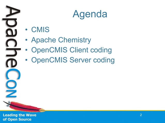 CMIS and Apache Chemistry (ApacheCon 2010) | PPT