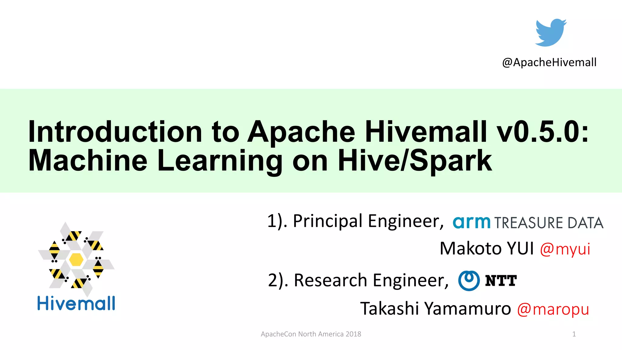 Introduction to Apache Hivemall v0.5.0 | PDF | Databases | Computer Software and Applications