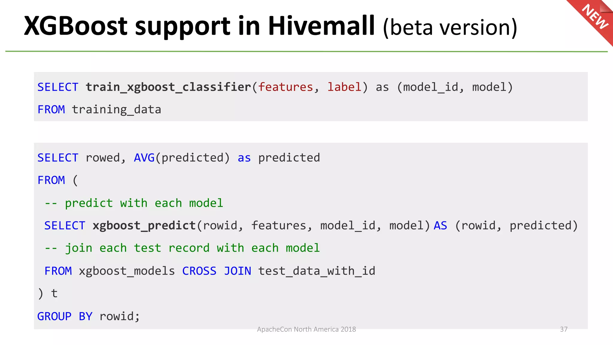 Introduction to Apache Hivemall v0.5.0 | PPT