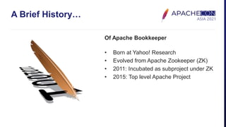 Apache Con 2021 : Apache Bookkeeper Key Value Store and use cases | PPT