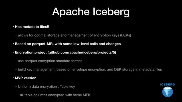Big Data Security in Apache Projects by Gidon Gershinsky | PPT