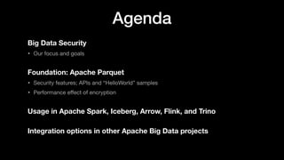 Big Data Security in Apache Projects by Gidon Gershinsky | PDF