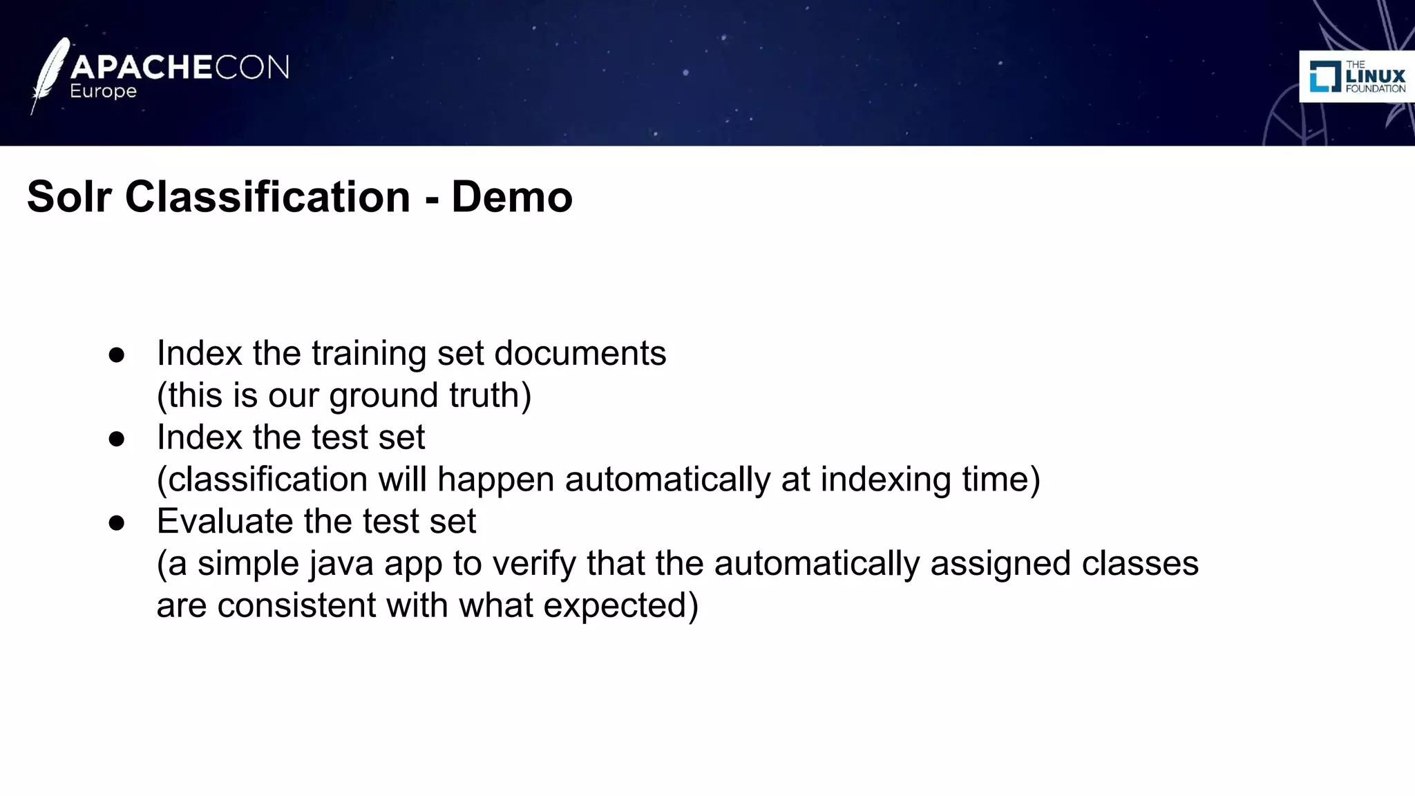 Apache Lucene/Solr Document Classification | PDF
