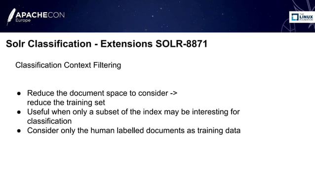 Apache Lucene/Solr Document Classification | PPT