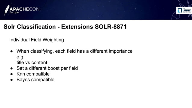 Apache Lucene/Solr Document Classification | PPT