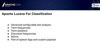Apache Lucene/Solr Document Classification | PPT