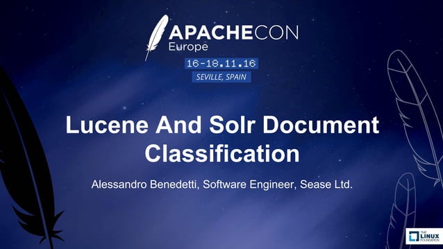 Lucene And Solr Document Classification | PPT
