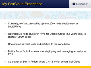 Deploying and managing SolrCloud in the cloud using the Solr Scale Toolkit | PPT