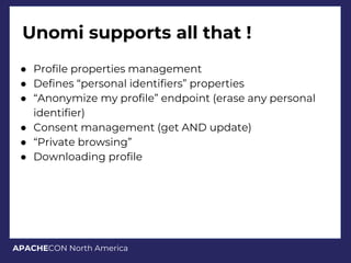 ApacheCon NA 2018 : Apache Unomi, an Open Source Customer Data Platformapache unomi cdp ...