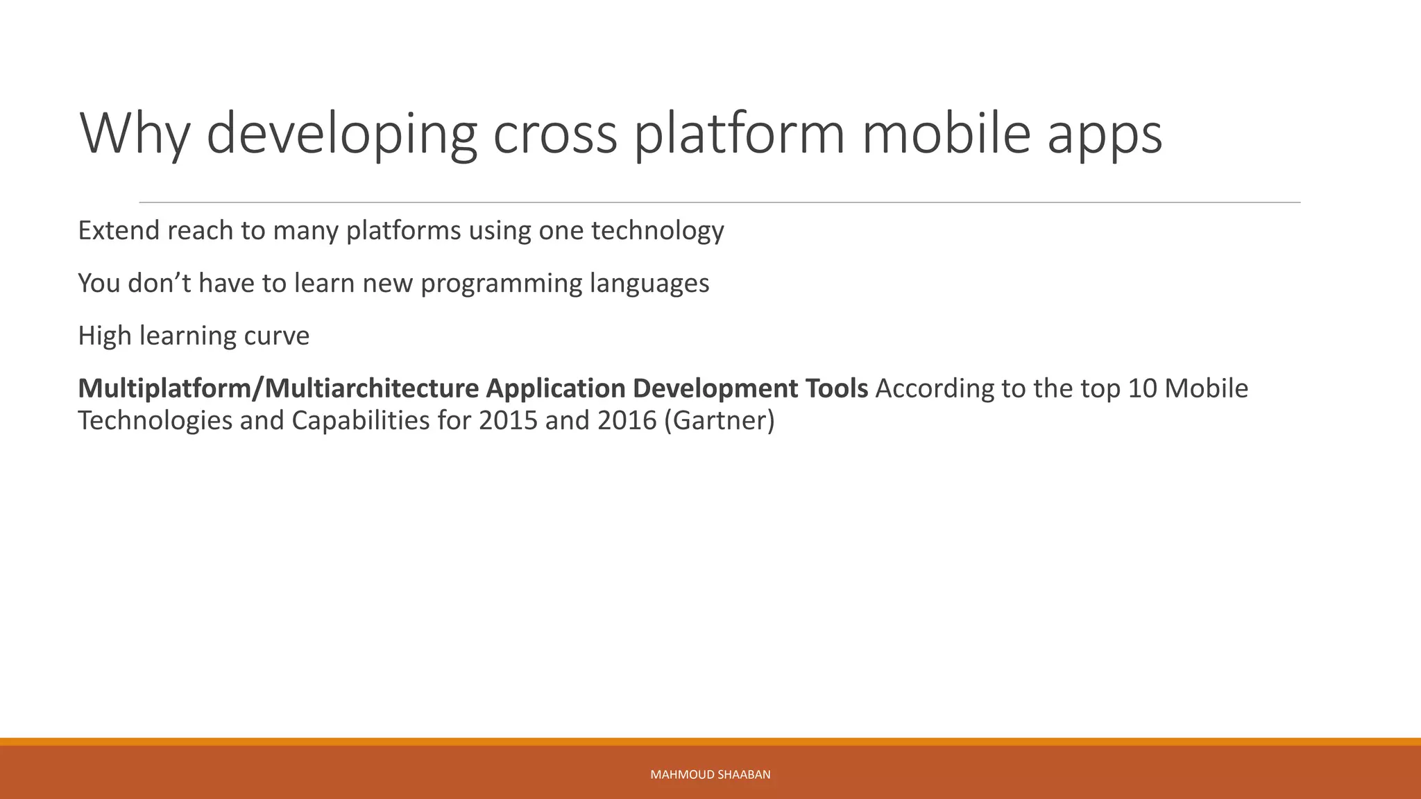Developing Cross Platforms Mobile Applications Using The Apache Cordova