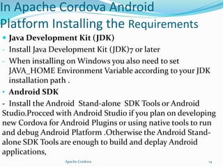 Apache cordova | PPT
