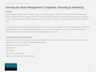 Apache Corporate Presentation - March 2011 | PPT | Financial Industry ...