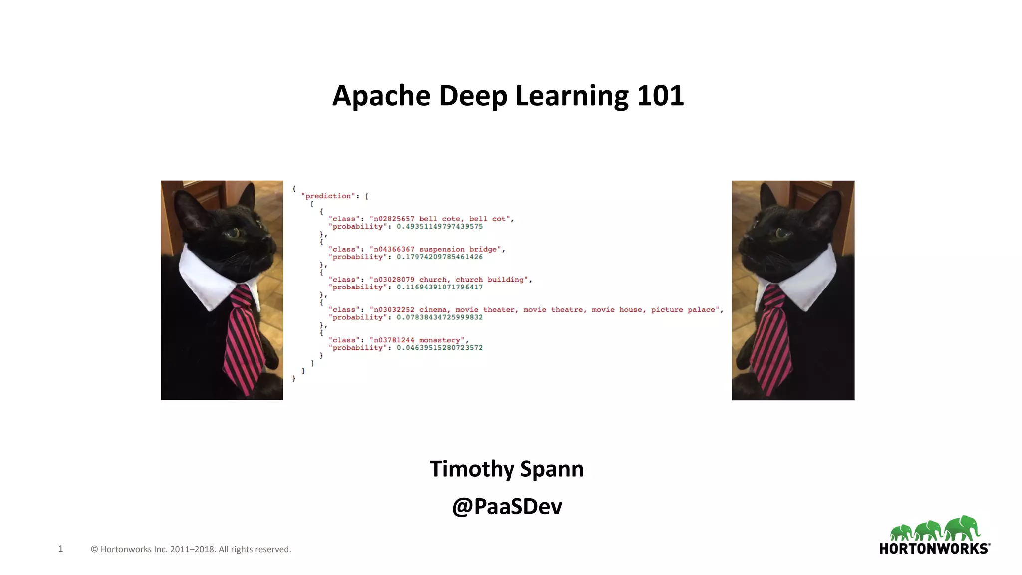 Apache Deep Learning 101 - DWS Berlin 2018 | PPT