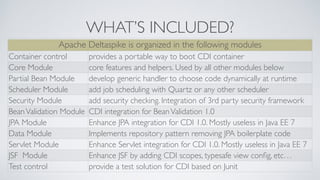 Apache DeltaSpike the CDI toolbox | PPT
