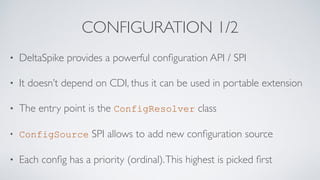 Apache DeltaSpike the CDI toolbox | PPT