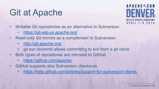 Apache development with GitHub and Travis CI | PPT