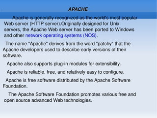Apache doc | ODP