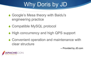 Apache doris (incubating) introduction | PPTX