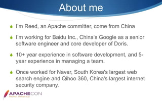 Apache doris (incubating) introduction | PPTX