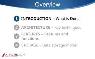 Apache doris (incubating) introduction | PPTX