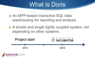 Apache doris (incubating) introduction | PPTX
