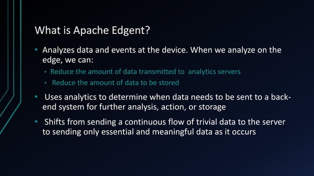 Apache edgent with STM32f401 to watson iot platform | PPT