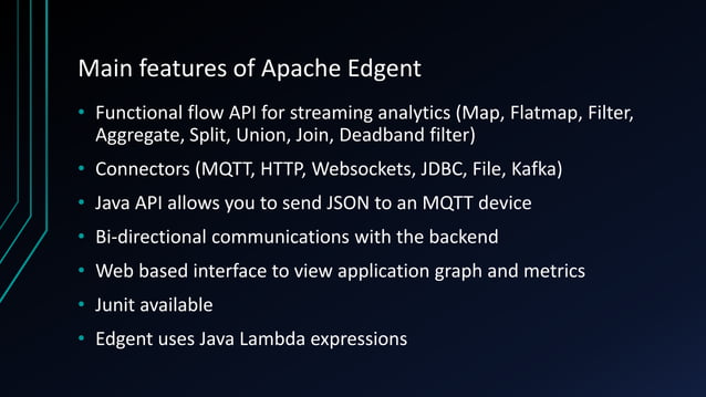 Apache edgent with STM32f401 to watson iot platform | PPT