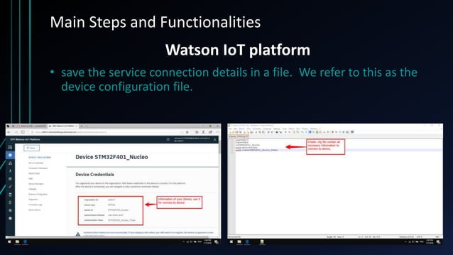 Apache edgent with STM32f401 to watson iot platform | PPT