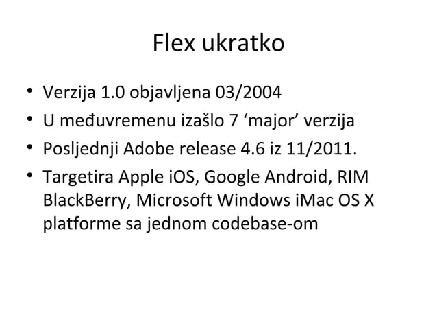 Apache Flex Ppt