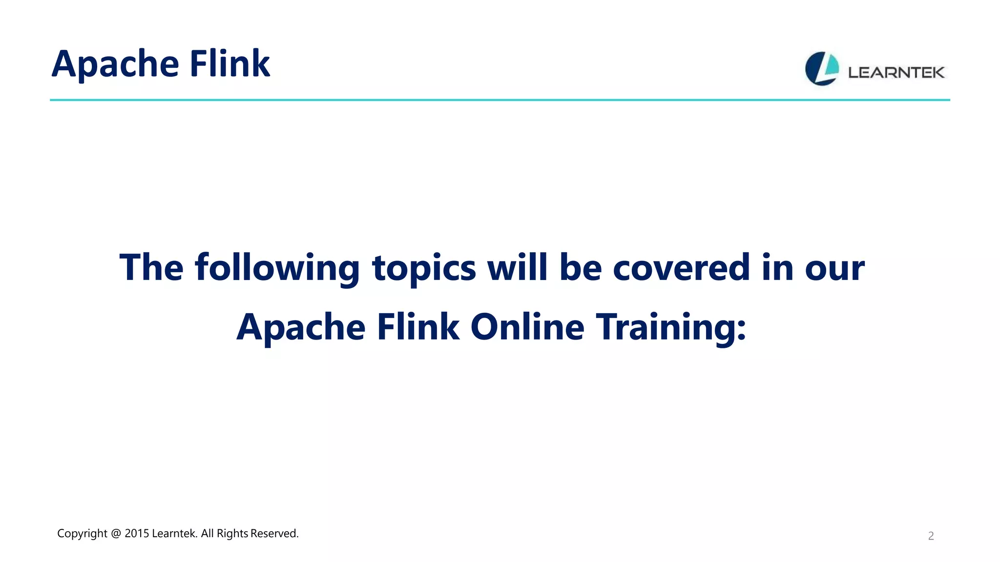 Apache flink | PPT