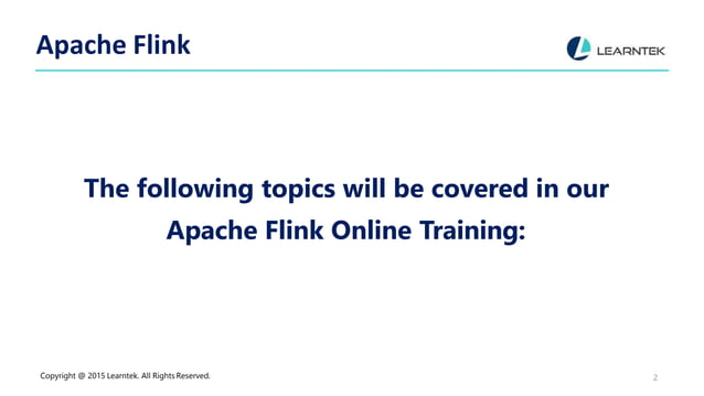 Apache flink | PPT