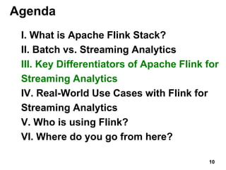 Apache Flink: Real-World Use Cases for Streaming Analytics | PPTX