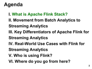 Apache Flink: Real-World Use Cases for Streaming Analytics | PPTX