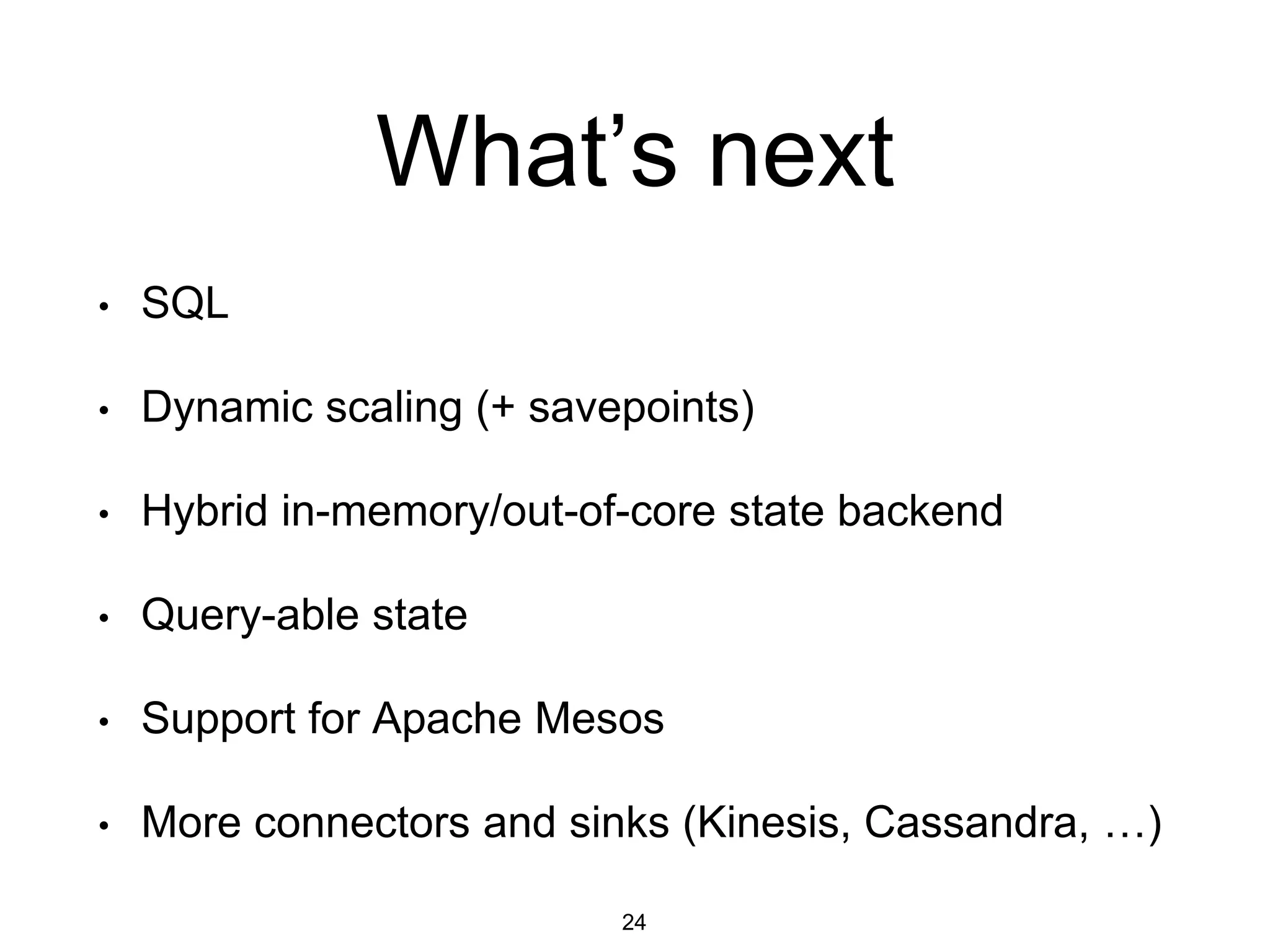 Apache flink 1.0.0 overview | PPTX | Databases | Computer Software and Applications