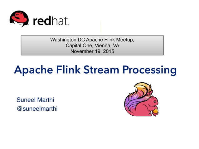 Apache Flink Stream Processing | PPT