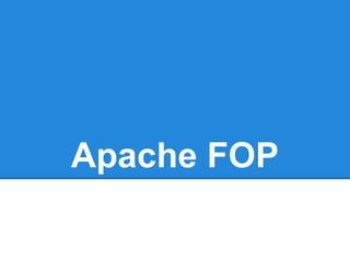 Apache fop | PPT
