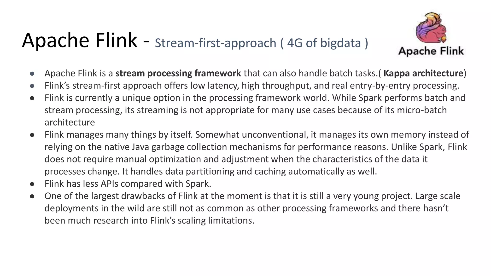 Apache frameworks for Big and Fast Data | PPT