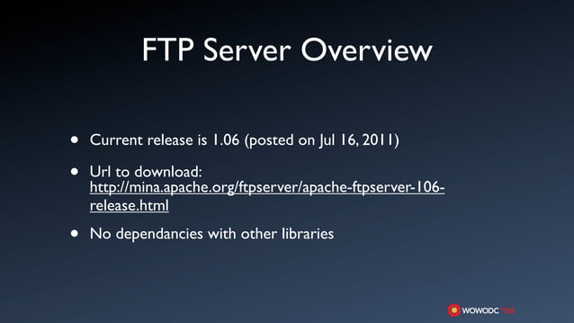 Apache FTP Server Integration | PPT