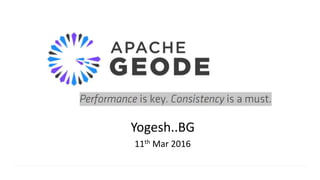 Apache geode | PPTX
