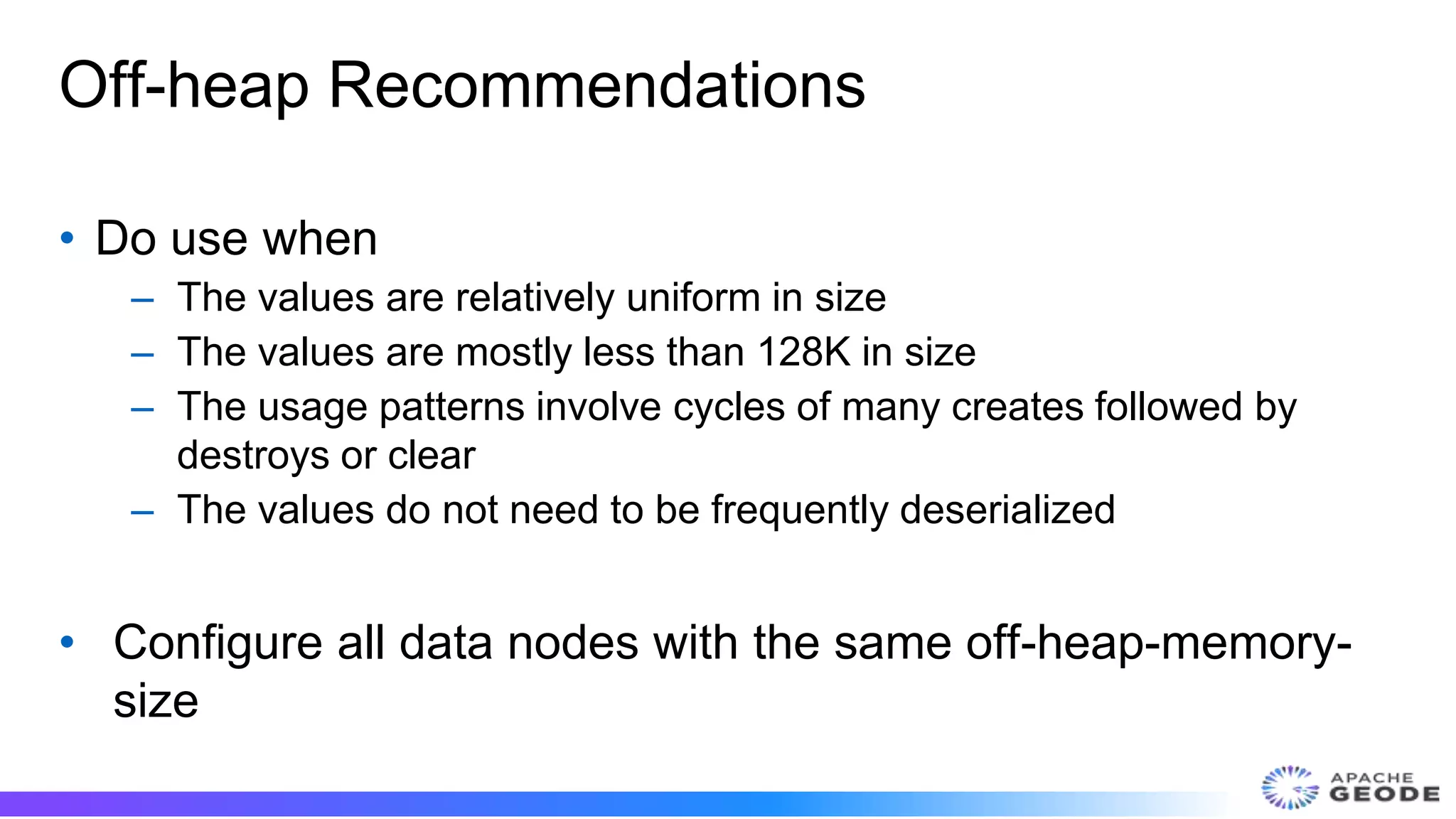 Apache Geode Offheap Storage | PPT