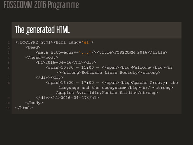 Apache Groovy: the language and the ecosystem | PPT