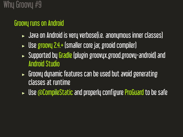 Apache Groovy: the language and the ecosystem | PPT