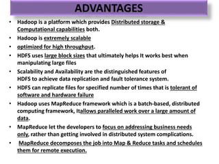 Apache hadoop basics | PPTX | Programming Languages | Computing