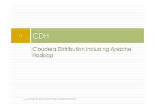 Apache hadoop and cdh(cloudera distribution) introduction 基本介紹 | PPT