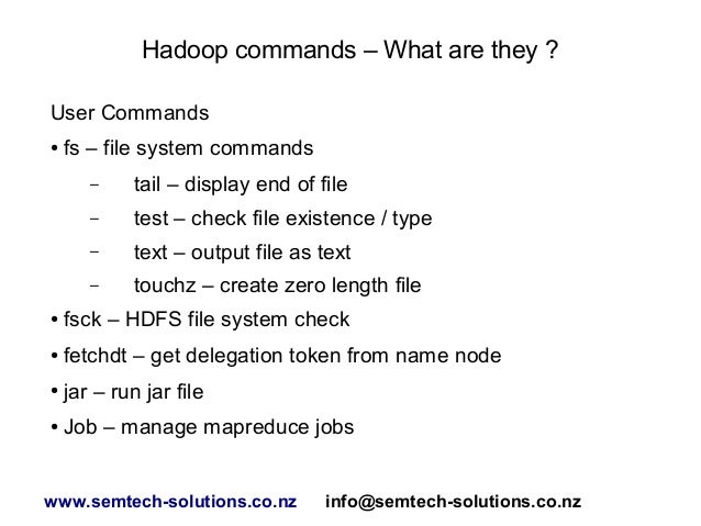 An introduction to the Apache Hadoop command set