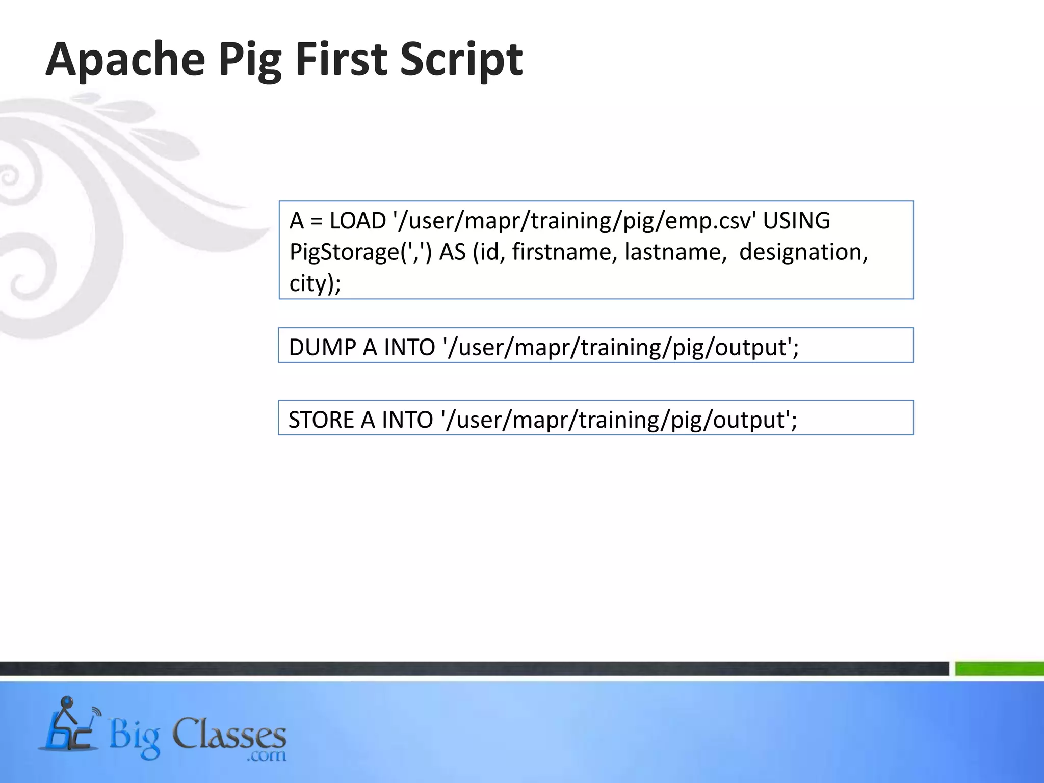 Apache hadoop pig overview and introduction | PPT