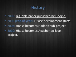 Apache HBase | PPT