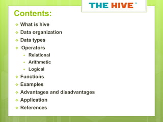 Apache hive | PPTX