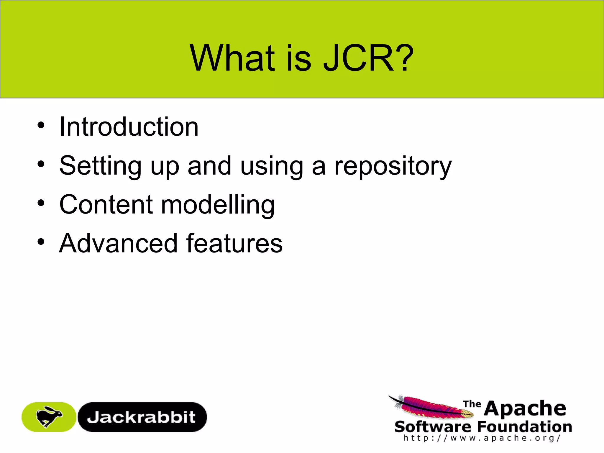 JCR Content Management | PPT